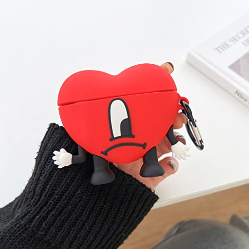 AirPod 1/2 Case, 3D Cool Spacecraft Airpod Design Boys Men Soft Protective Cover Case Compatible for Airpod 1/2 Charging Case (Love)