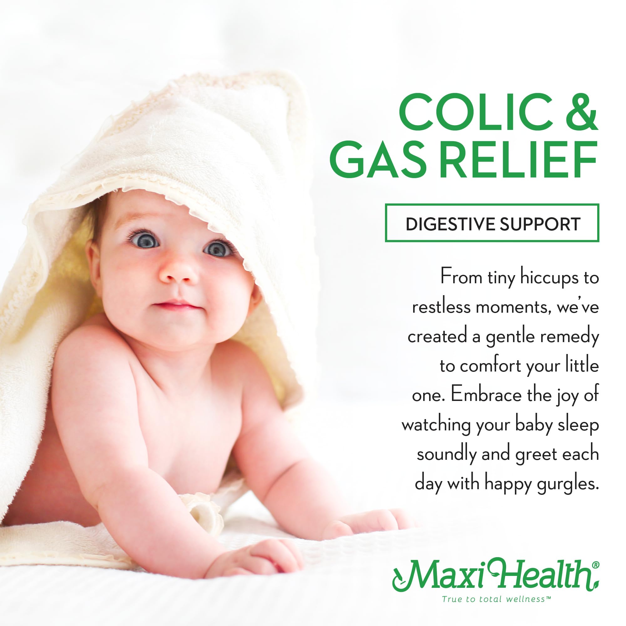 Homeopathic Gripe Water for Infants - Newborn Baby Gas Relief - Daytime / Nighttime Colic Relief for Newborns - Digestion Support & Constipation Ease Anti Gas Drops for Babies at Bedtime, 2 fl. oz.