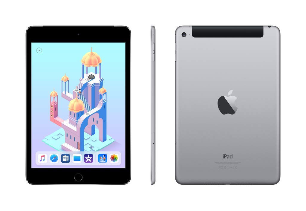 Apple iPad Mini 4 (Wi-Fi + Cellular, 128GB) - Space Gray