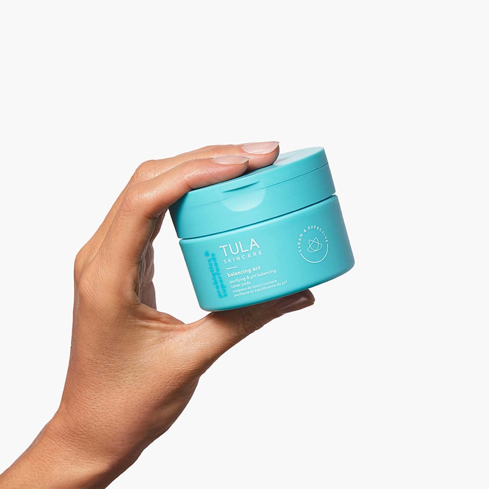 TULA Skincare Balancing Act Purifying & pH Balancing Biodegradable Toner Pads 60 pads/container