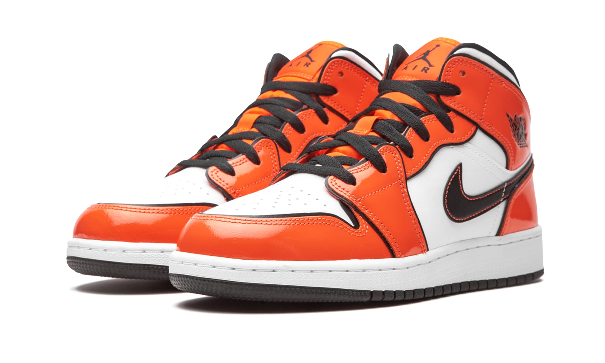 Big Kid's Jordan 1 Mid SE Turf Orange/Black-White (BQ6931 802) - 5.5