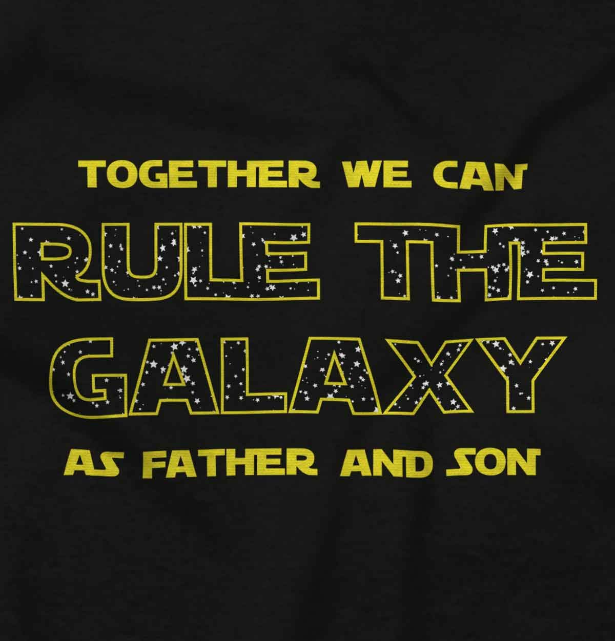 Brisco Brands Together We Rule Galaxy Father Son Baby Romper Boys or Girls