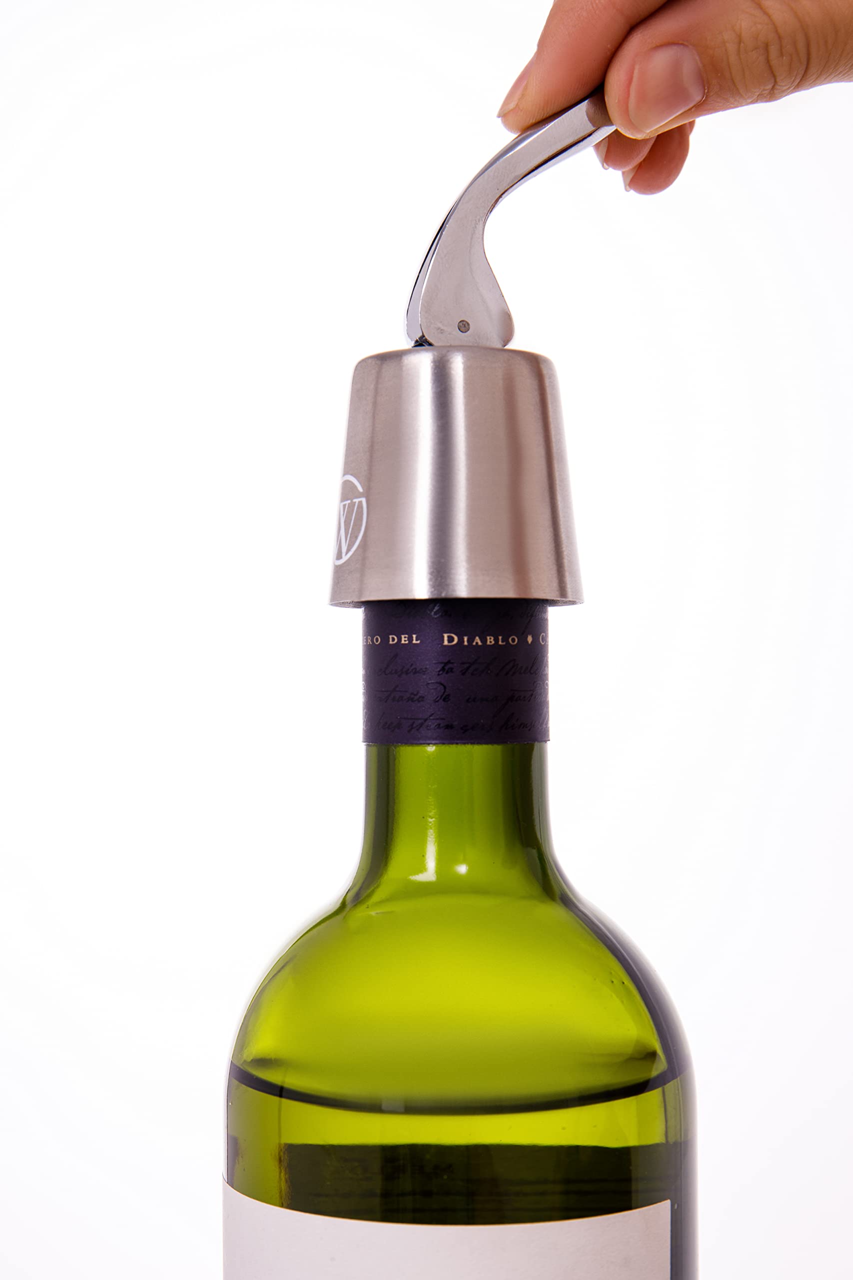 2-PACK Wine Bottle Stopper, Plug with Silicone, Wine Saver, Keeps Wine Fresh, Best Wine Gift For Wine Lovers (Stainless Steel)