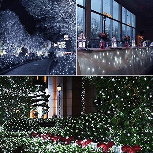 2 Pack Easter Day Outdoor Solar Lights, cshare 39.4FtSolar Pathway Lights, Waterproof 120 LED Solar Christmas Lights for Wedding Patio Yard Home Garden Party Pathway Decorations(Cool White)