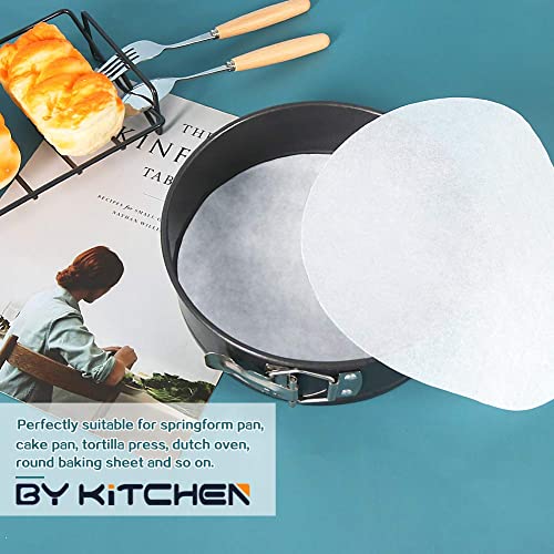 8 Inch Parchment Paper Rounds, Set of 200, Non Stick Baking Parchment Circles, Cake Parchment Rounds for Cake Pan, Springform Pan, Tortilla Press and so on(4.5/5.5/6/7/9/10/12in Available)