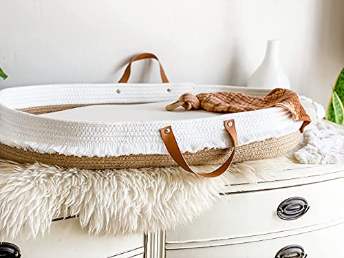 Coastfully Yours Baby Changing Basket and Diaper Caddy Set