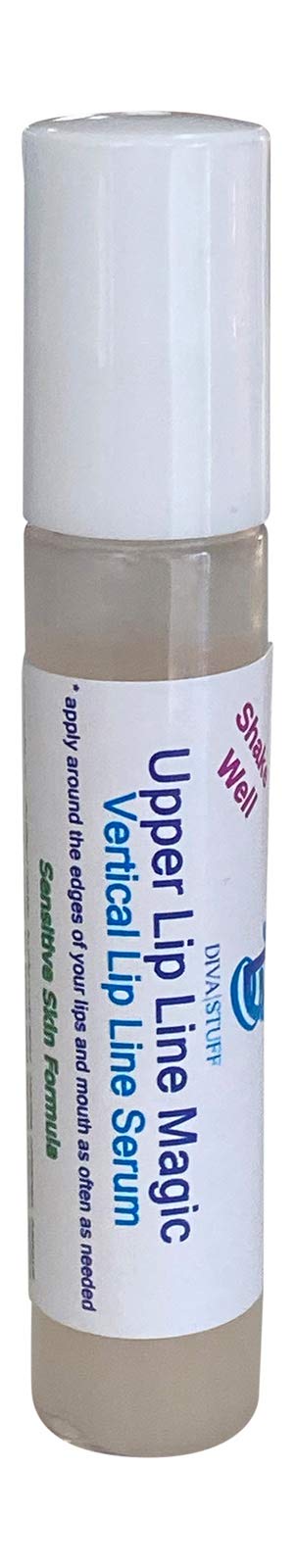 Upper Lip Line Magic For Vertical Lines Above the Lips, Sensitive Skin Formula With Hyaluronic Acid, Papaya Extract, Black Algae, Kalahari Melon and More, By Diva Stuff 1 Oz