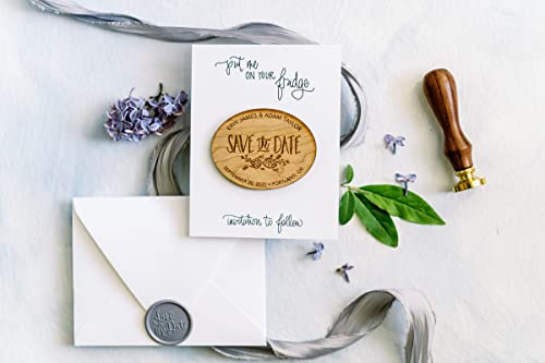 A2 Save the Date Magnet Backing Cards Put Me On Your Fridge Invitation To Follow (Cards & envelopes)