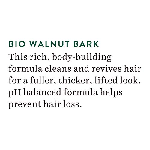 Biotique Walnut Bark Volumizing Shampoo For Fine & Thinning Hair 190 ml/ 6.42 Oz. I Makes Hair Healthy, Silky, Shiny And Pure Natural Black I Musk Root Soap Nut And Black Malya Flowers