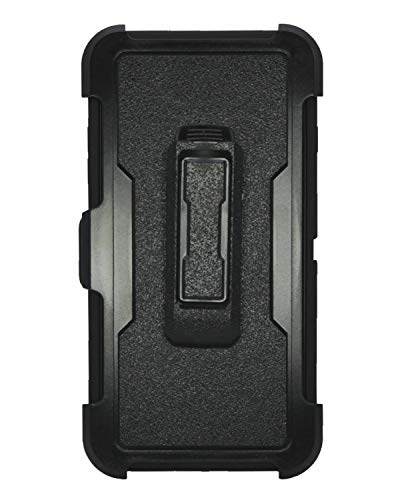 Hand-e Muscle Case for Apple iPhone 8 Plus / iPhone 7 Plus, Triple Layer Protection (Defender), Drop Proof, Hands Free Kickstand & Belt Clip β Black/Black