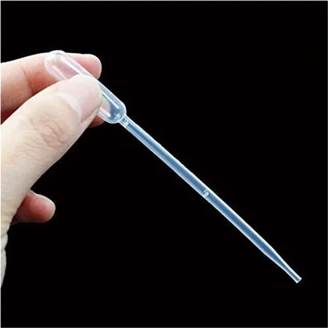 BIPEE 1ml(100pcs) Disposable Plastic Eye Dropper Transfer Pipettes Disposable Essential Oils Pipettes Calibrated Dropper Suitable for Science Laboratory, DIY Art