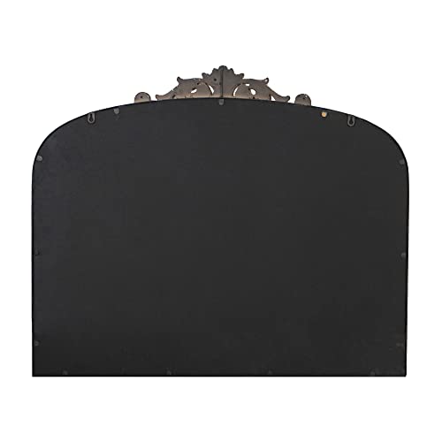 A&B Home Arched Vertical Mirror-Wall Mirror with Gold Metal Frame,40"x31" Large Arch Mirror for Bathroom Bedroom Living Room