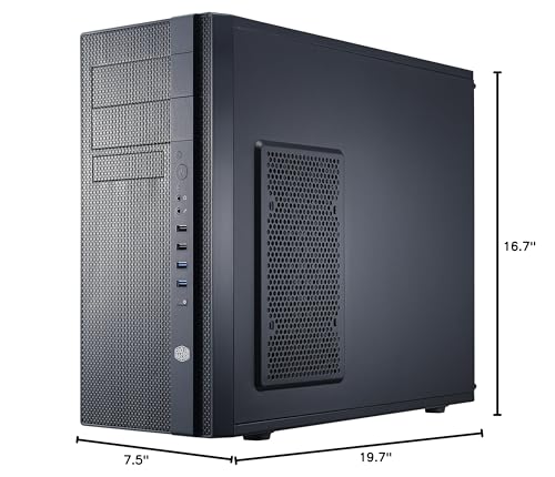 Cooler Master N400 - Mid Tower Computer Case with Fully Meshed Front Panel (NSE-400-KKN2)