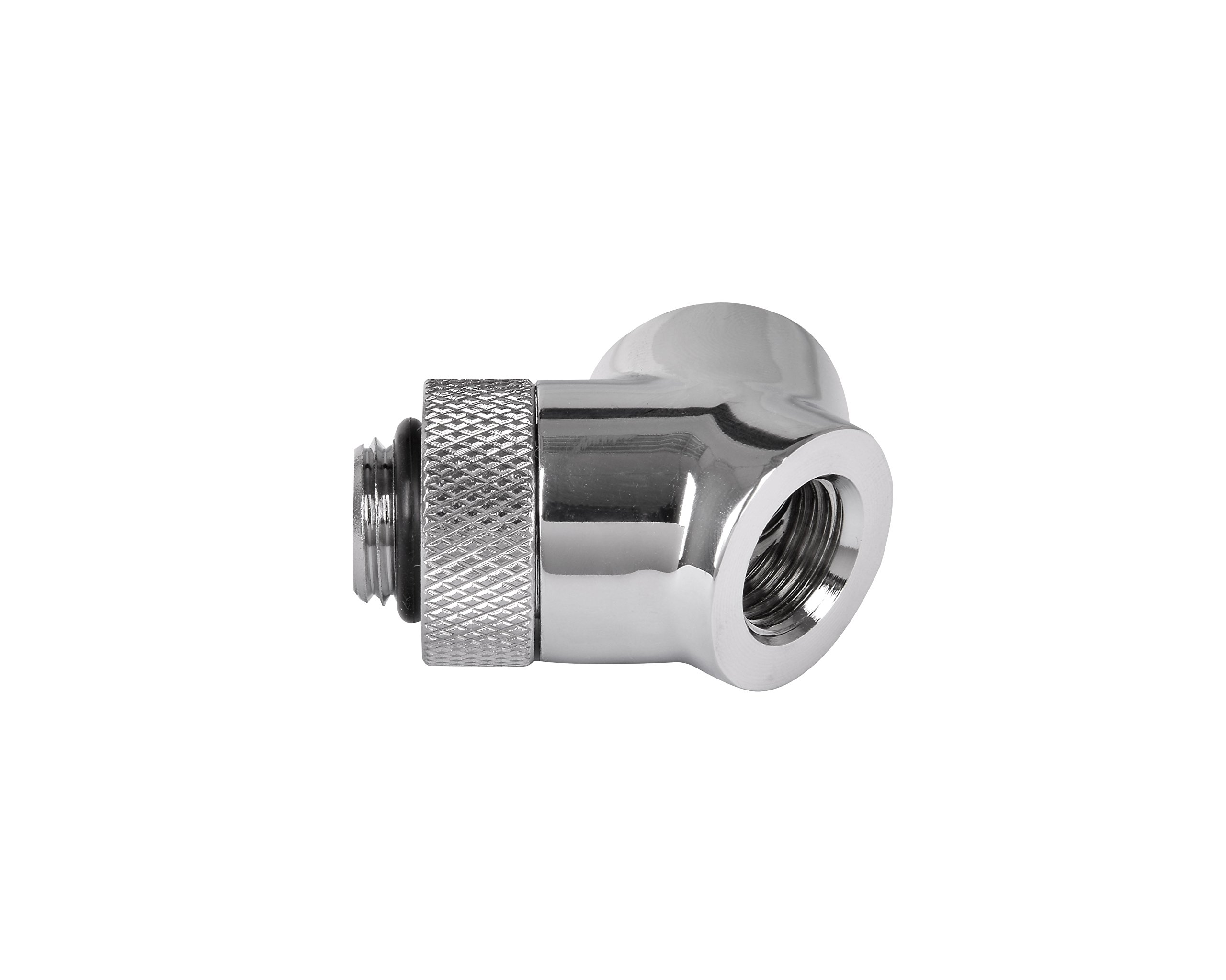 Thermaltake Pacific DIY LCS Chrome G1/4 45 & 90 Degree Adapter Fitting Cooling - CL-W053-CU00SL-A,Silver