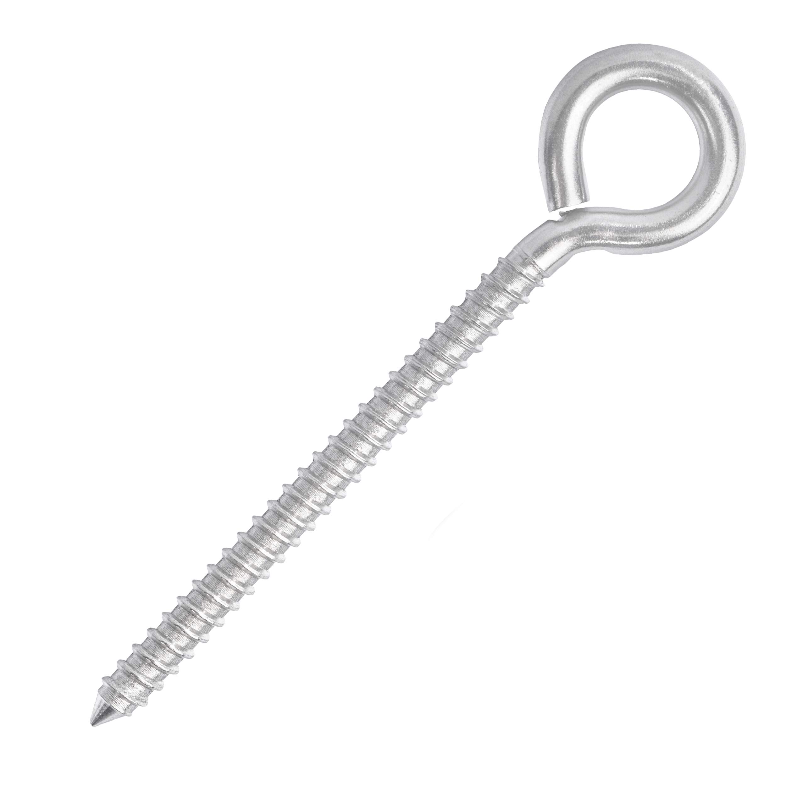 Premier Stainless Solutions 1/2â x 6â Long Stainless Steel Lag Eyebolts, T316 Marine Grade â Lot of 5