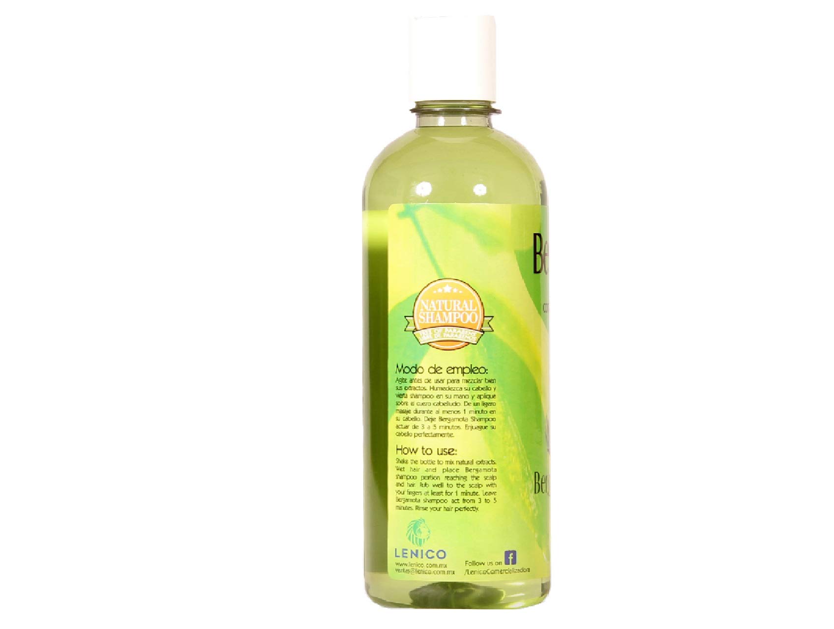 Bergamot Shampoo 500ml, Shampoo de Bergamota 500ml. Hair Loss (OTC)