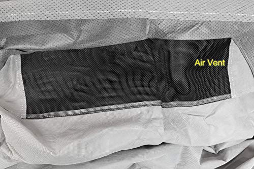 GEARFLAG Pop-up Folding Camper Cover Reinforced Windproof Side-Straps Fits 12'-14', Anti-UV Water-Resistance Heavy Duty Triple Layers for Trailer RV (Fits 12' - 14')