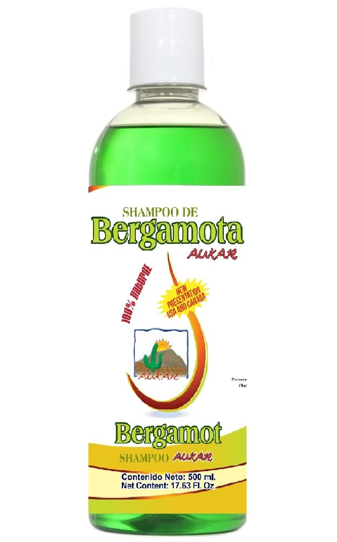Bergamot Shampoo and Bergamot Conditioner ( SET ) 500 ml ea. 100% Natural, Hair Regrowth & No more Dryness. Volume, Thickness and Brightness