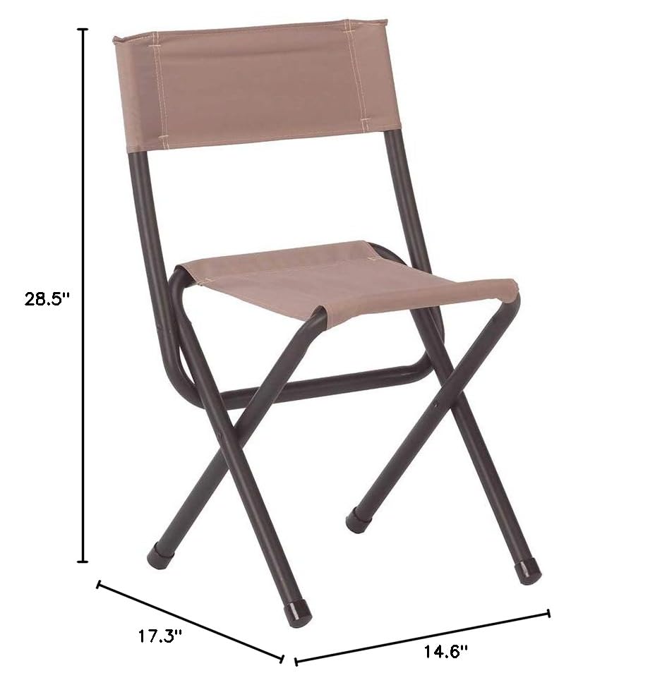 Coleman Folding Camp Chair | Woodsman II Portable Outdoor Chair, 17" x 17.5"