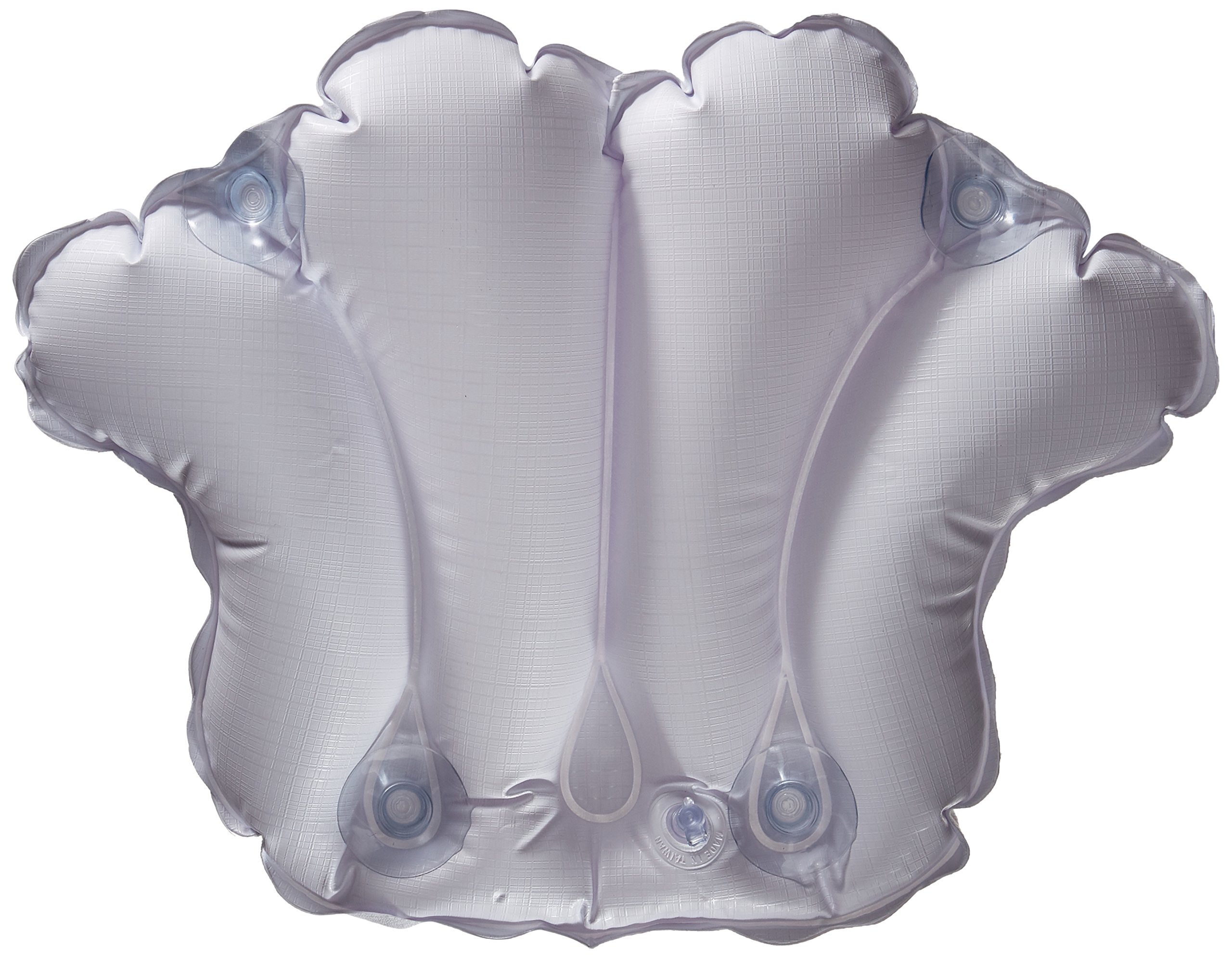 Aquasentials Inflatable Bath Pillow - Terry Cloth (White)