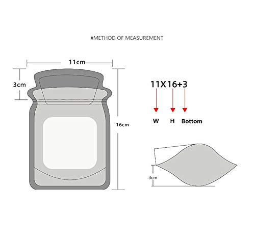 20Pcs Stand Up Clear Front Cork Mason Jar Pattern Zipper Bag Plastic Ziplock Pouch Portable Bottle Shape Food Preservation Smell Proof Packaging Pouches 7.8x5.5+2.7in (20x14+7cm)