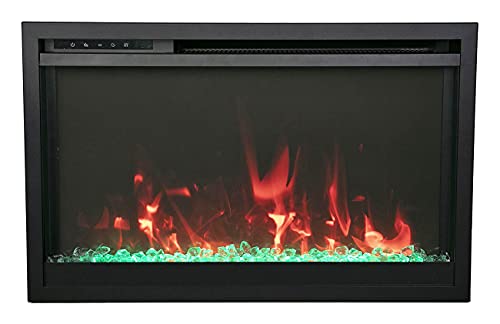 Amantii TRD Extra Slim 33" Traditional Electric Fireplace