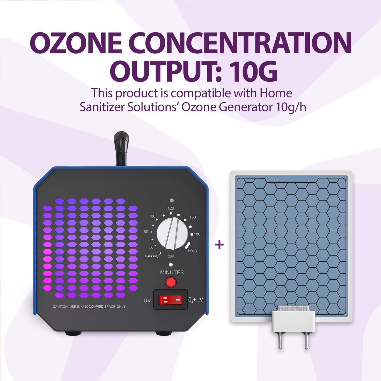 HOME SANITIZER SOLUTIONS Ceramic Ozone Plate Replacement for Commercial Ozone Generator 10,000mg/h - Increased Usage Hours