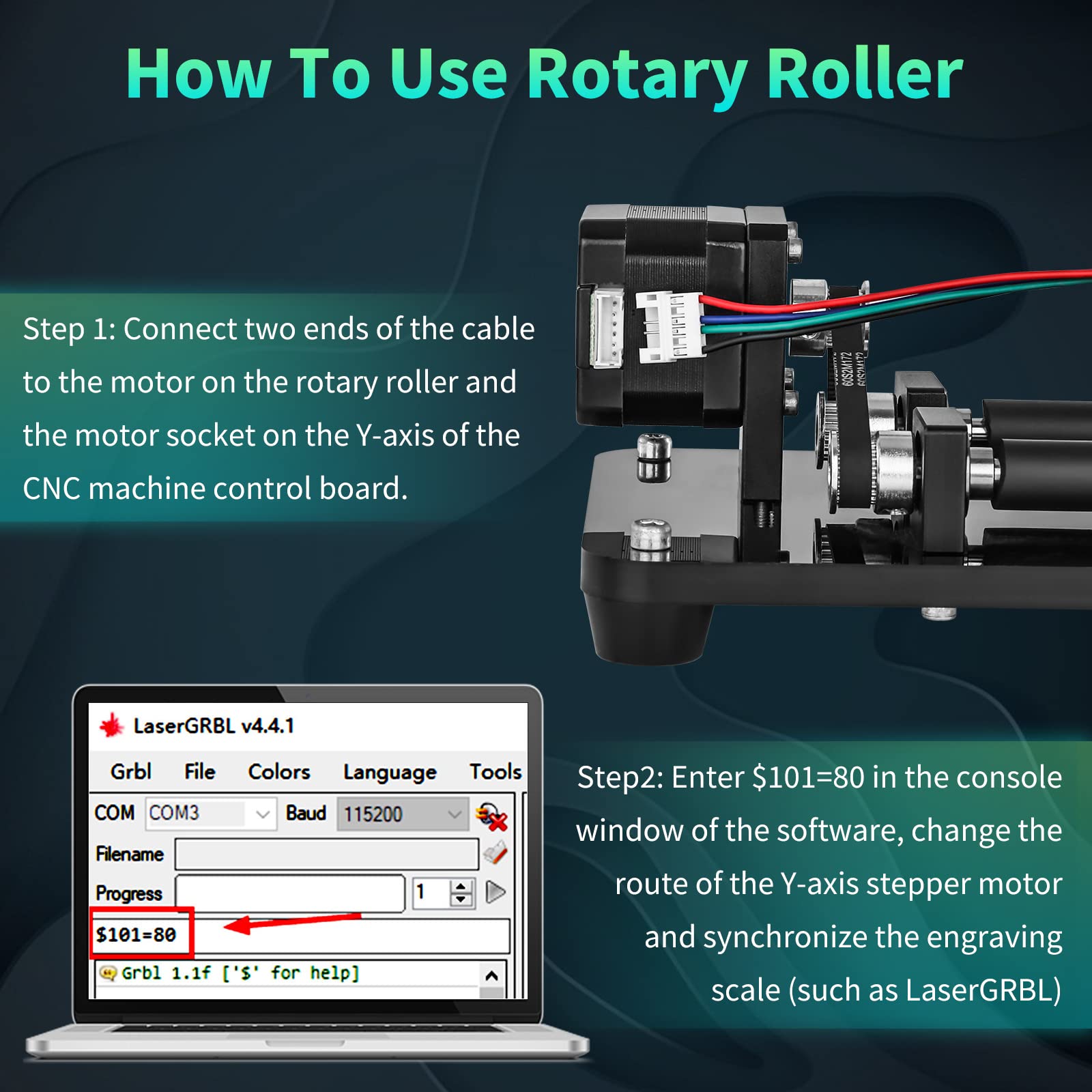 4240 Laser Engraving Machine with Rotary, Iklestar 20W Laser Cutter and Engraver Machine for Metal and Wood, 5000mW Optical Power