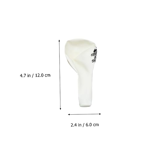 Abaodam 40 pcs Kit for Decor White Rose Ballons & Garland Decoration Latex Engagement Mrs To Mr Printed Gold Letters Day Valentines Letter Decorative Balloons Wedding and Party