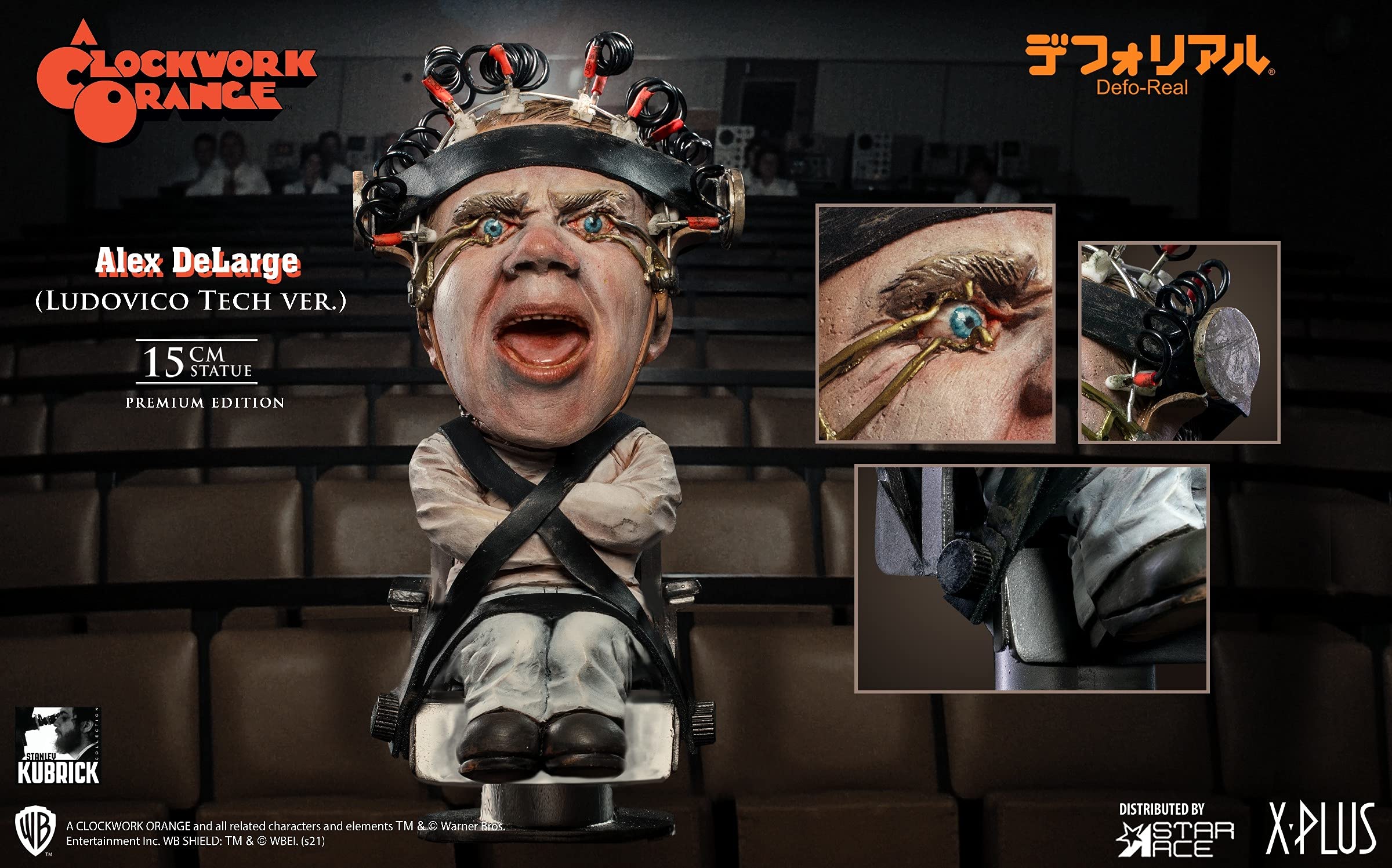 Star Ace Toys A Clockwork Orange: Alex DeLarge (2.0 Version) Defo-Real Soft Vinyl Statue, Multicolor, 6 inches