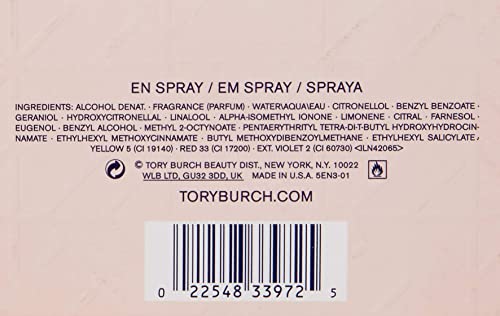 Tory Burch Jolie Fleur Rose By For Women Eau De Parfum Spray 3.4 oz