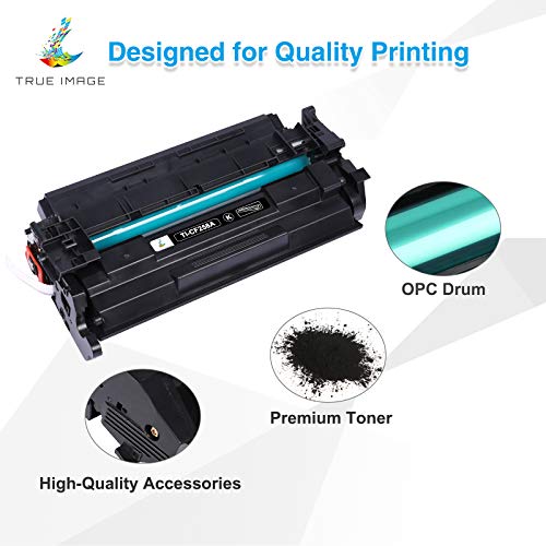 TRUE IMAGE Compatible Toner Cartridge Replacement for HP 58A CF258A CF258X 58X for HP Pro MFP M428fdw M404dn M404n M404dw M428fdn M428dw M404 M428 Printer Ink (Black, 1-Pack)