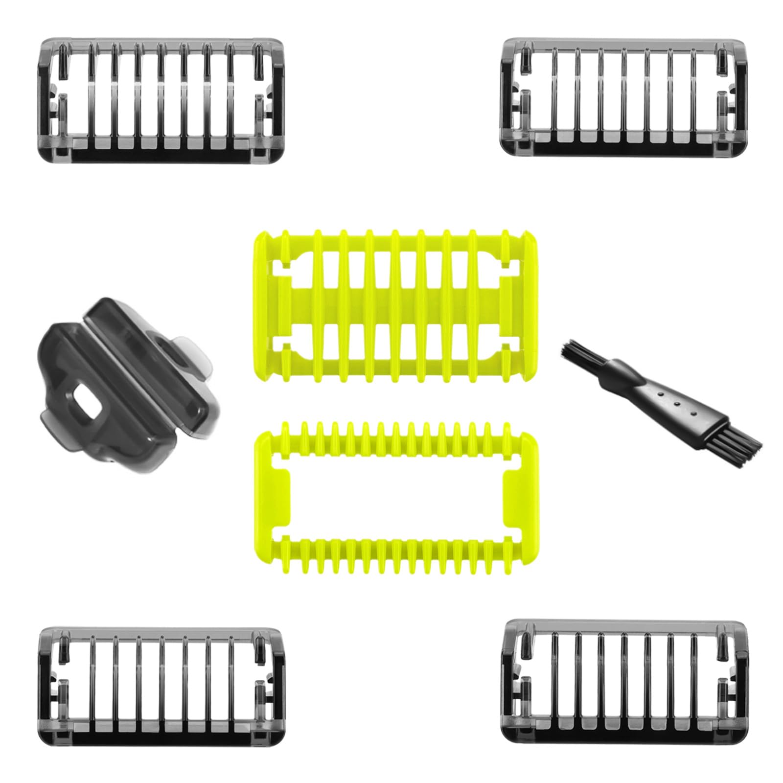 YINKE Guide Comb Body Skin For Philips OneBlade & One Blade Pro QP2520 QP2530 QP2620 QP2630 QP6510 QP6520 Face Hair Clippers Beard Trimmer Replacemen Pack Kit (6pc)