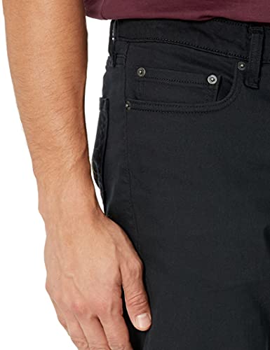 Amazon Essentials Men's Straight-Fit Stretch Jean, Black, 28W x 28L