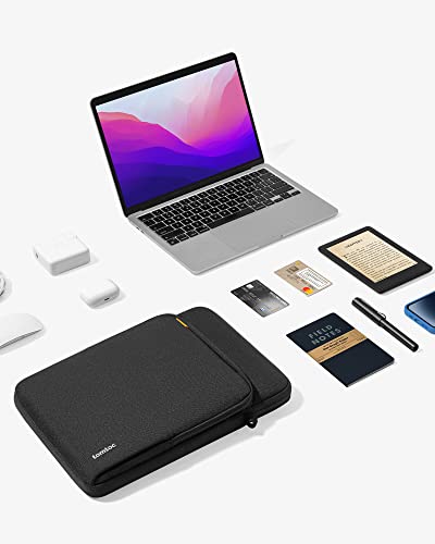 tomtoc 360 Protective Laptop Sleeve Designed for 16-inch New MacBook Pro M4/M3/M2/M1 Pro/Max 2024-2019, Water-Resistant Well-Organized Accessory Sleeve Case with Handle