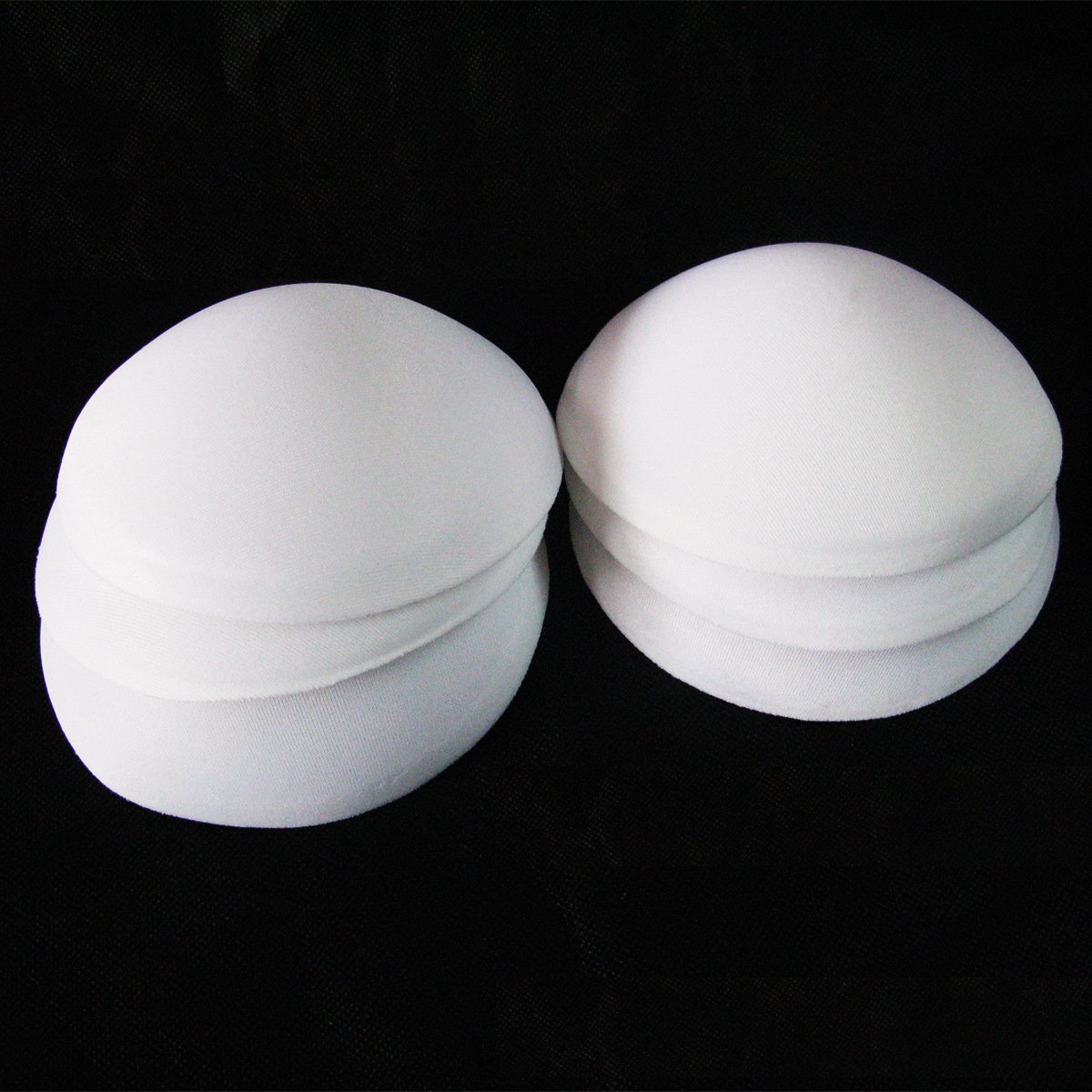3 Pairs Round Bra Insert Breathable Sponge Bra Inserts Cup Push Up Sports Bra Pad Breast Enlargement Enhancer Shaper for Women Girls (White)