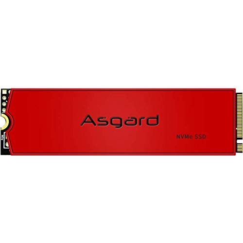 Asgard AN3+ 1TB NVMe SSD M.2 - PCIe Internal Solid State Drive for Computer Motherboards, Gaming CPU Hard Drives with Intel and 3D NAND Flash Technology in Red Heat