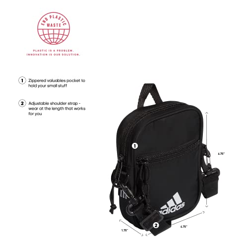 adidas Unisex Must Have Festival Crossbody Bag, Black, One Size