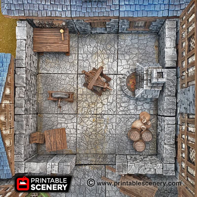 3DEGOS Smithy Tools Blacksmith Furniture Set DND Terrain 28mm for Dungeons and Dragons, D&D, Pathfinder, Warhammer 40k, RPG, Miniatures, Age of Sigmar, Tabletop, D and D, Dungeons and Dragons Gifts