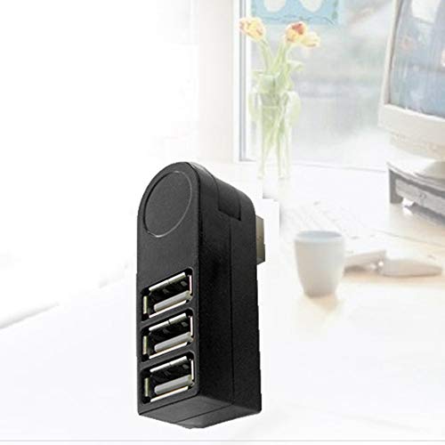 Lysee HDMI Cables - Portable 270 Degree Rotatable High Speed 3 Ports USB HUB 2.0 USB Splitter Adapter for Notebook Tablet Computer PC Peripherals - (Length: as pic)