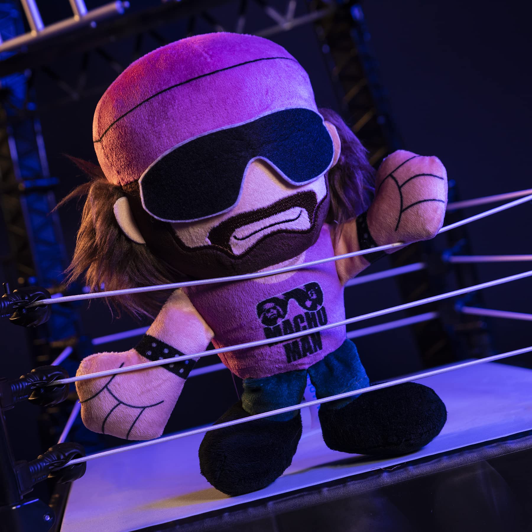 Bleacher Creatures WWE Macho Man Randy Savage 8" Kuricha Sitting Plush- Soft Chibi Inspired Toy