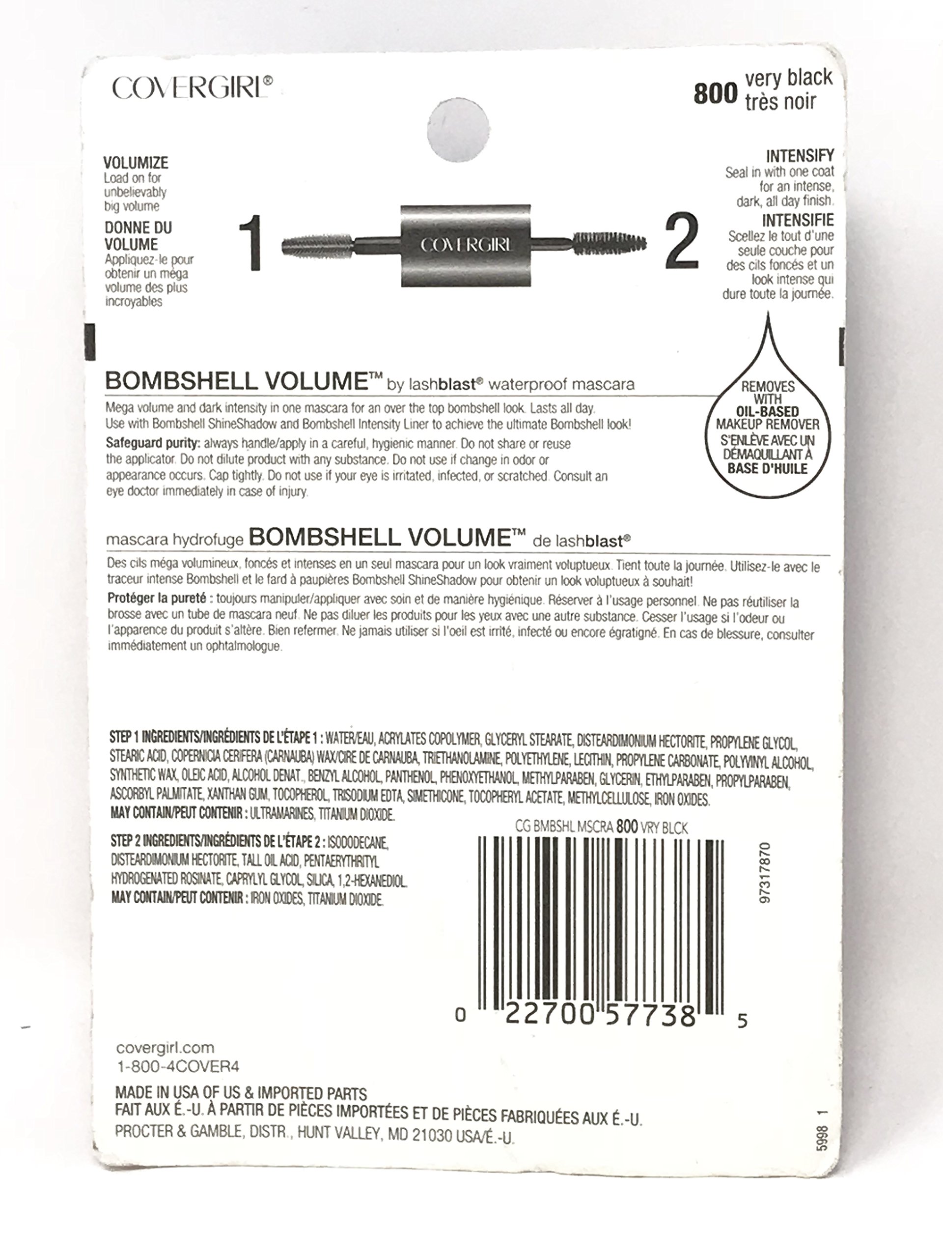 COVERGIRL Bombshell Volume by LashBlast Mascara Very Black .66 fl oz (20 ml)