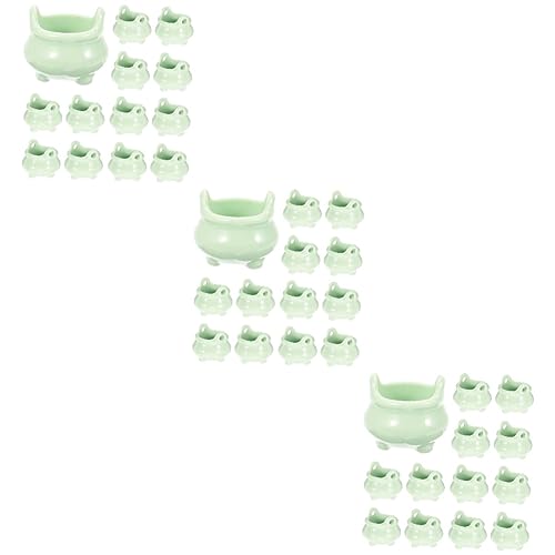 Abaodam 36 pcs Witch Boiler Candy Toys Halloween Toys miniture Decoration Witch Pot Witch Cauldron Pot Mini Halloween Candy Pail Plastic Miniature Ornaments Miniature Things Stove Toys