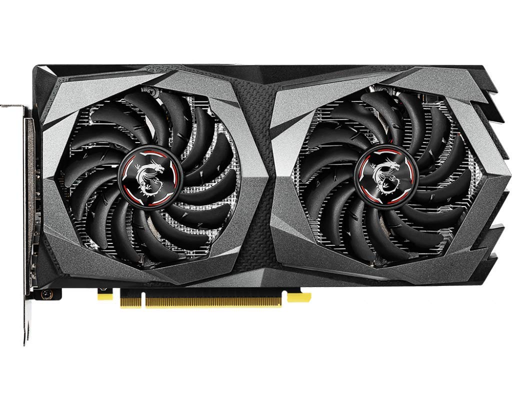 MSI Gaming GeForce GTX 1650 128-Bit HDMI/DP 4GB GDRR6 HDCP Support DirectX 12 Dual Fan VR Ready OC Graphics Card (GTX 1650 D6 Gaming X)