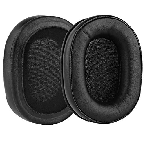 Geekria QuickFit Replacement Ear Pads for Audio-Technica ATH-MSR7 MSR7NC MSR7BK MSR7GM Headphones Earpads, Headset Ear Cushion Repair Parts (Black)
