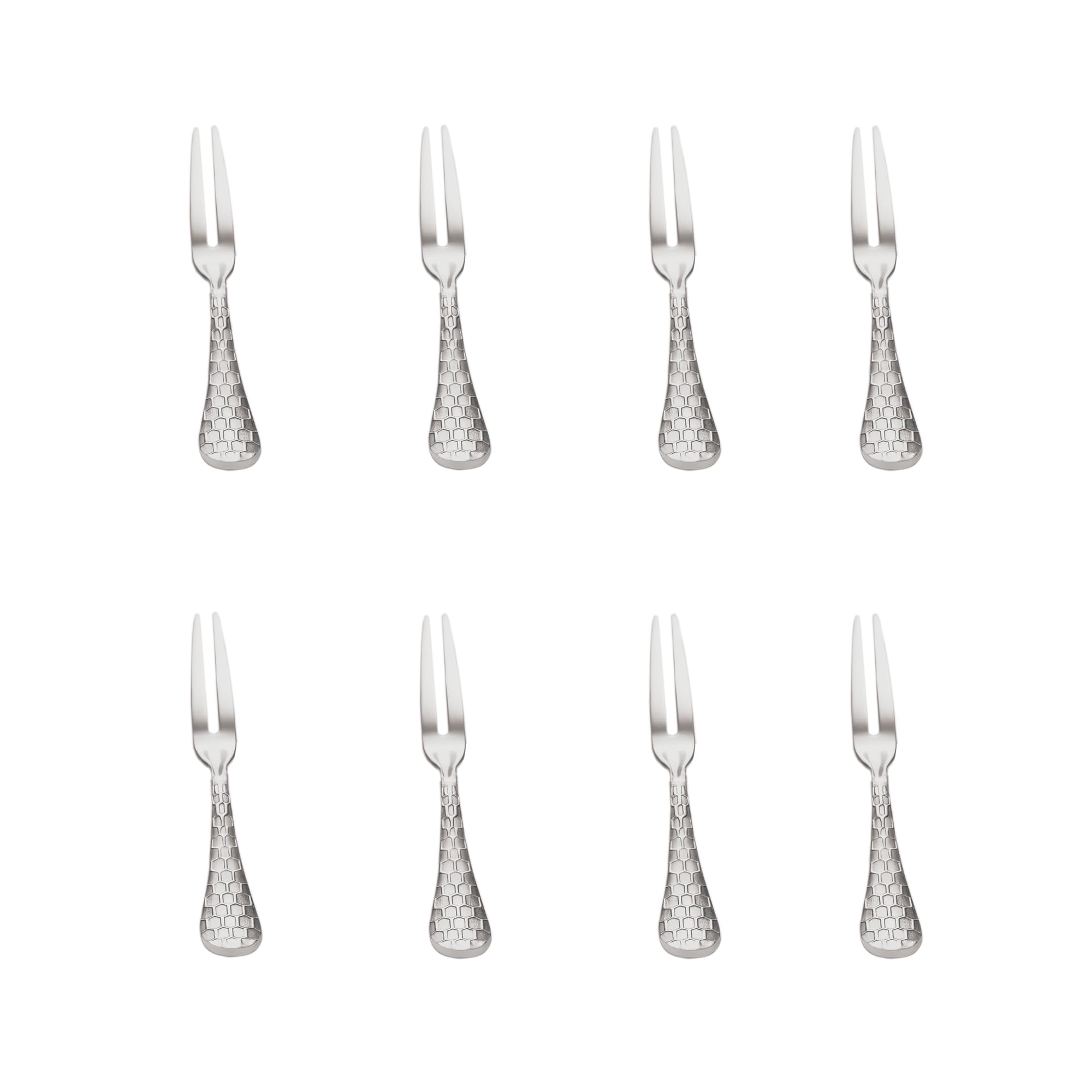 8 Pieces Pickle Forks, 5 Inches Handle Olive Fork, Stainless Steel Cocktail Forks, Pickle Grabber, Pickle Picker, 2 Prong Dessert Forks, Fruit Fork
