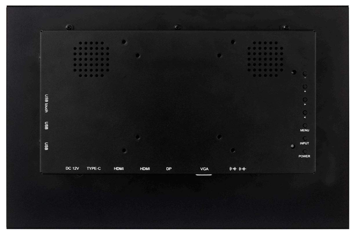 Yiletec 13.3" YL-133MC4K UHD 3840X2160 Metal Frame Capacitive Touchscreen IPS Built in Speakers USB Type-C HDMI 2.0,HDMI 1.4X1 DP1.2AX1,VGAX1,USB 2.0X3