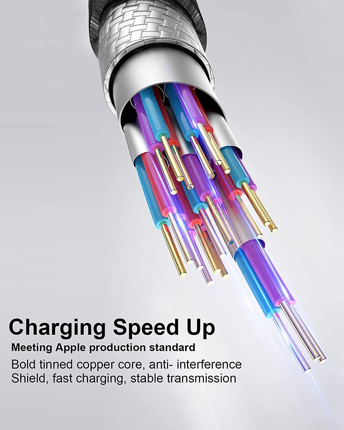 ANDNOVA USB C to Lightning/USB c Cable 10 Ft, Type-C to iPhone PD Fast Charging Cable Compatible with iPhone 13/13 Mini 12 Pro Max/12/11 Pro/X/XR/XS Max / 8/8 Plus