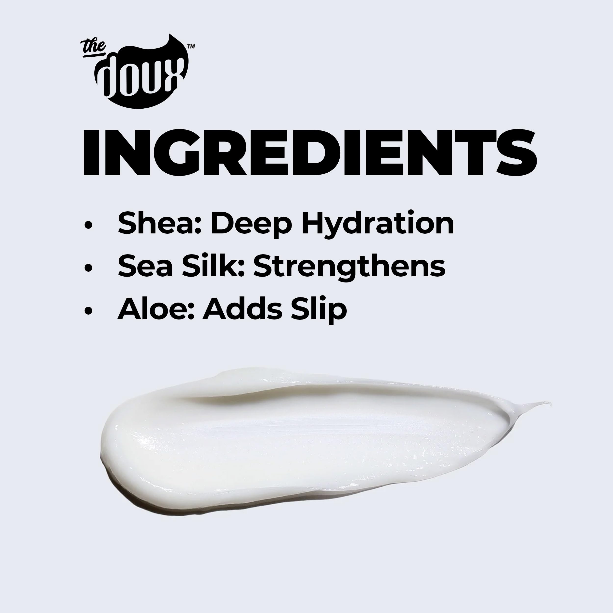 The Doux - FRESH RINSE Moisturizing Conditioner - Hydrating Hair Conditioner - Contains Shea Butter and Sea Silk - Sulfate-Free, Paraben-Free