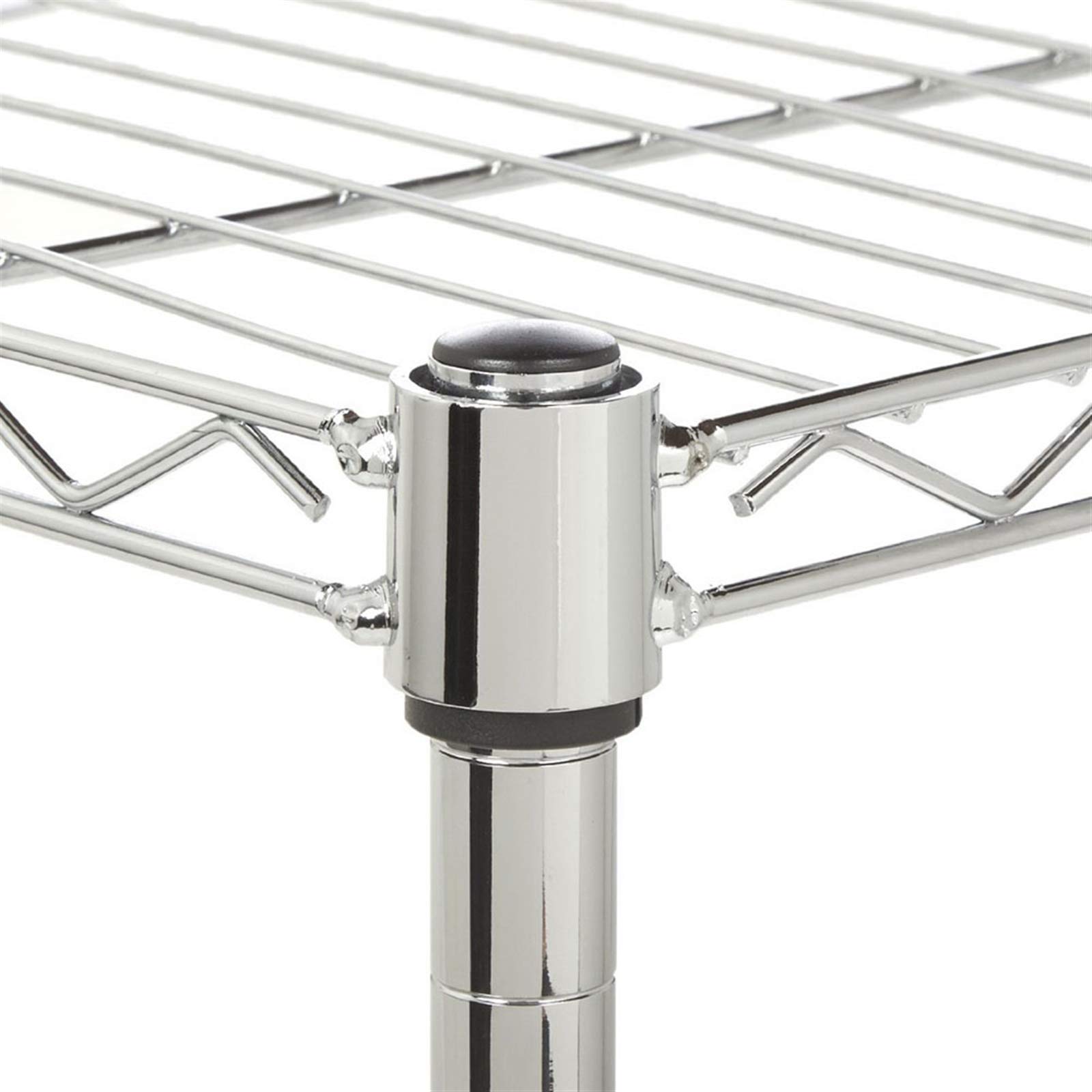 LEGENDARY-YES 4 Tier Layer Chrome Shelf - 36"x14"x48" Easy Assembly Steel Wire Metal Shelving Rack